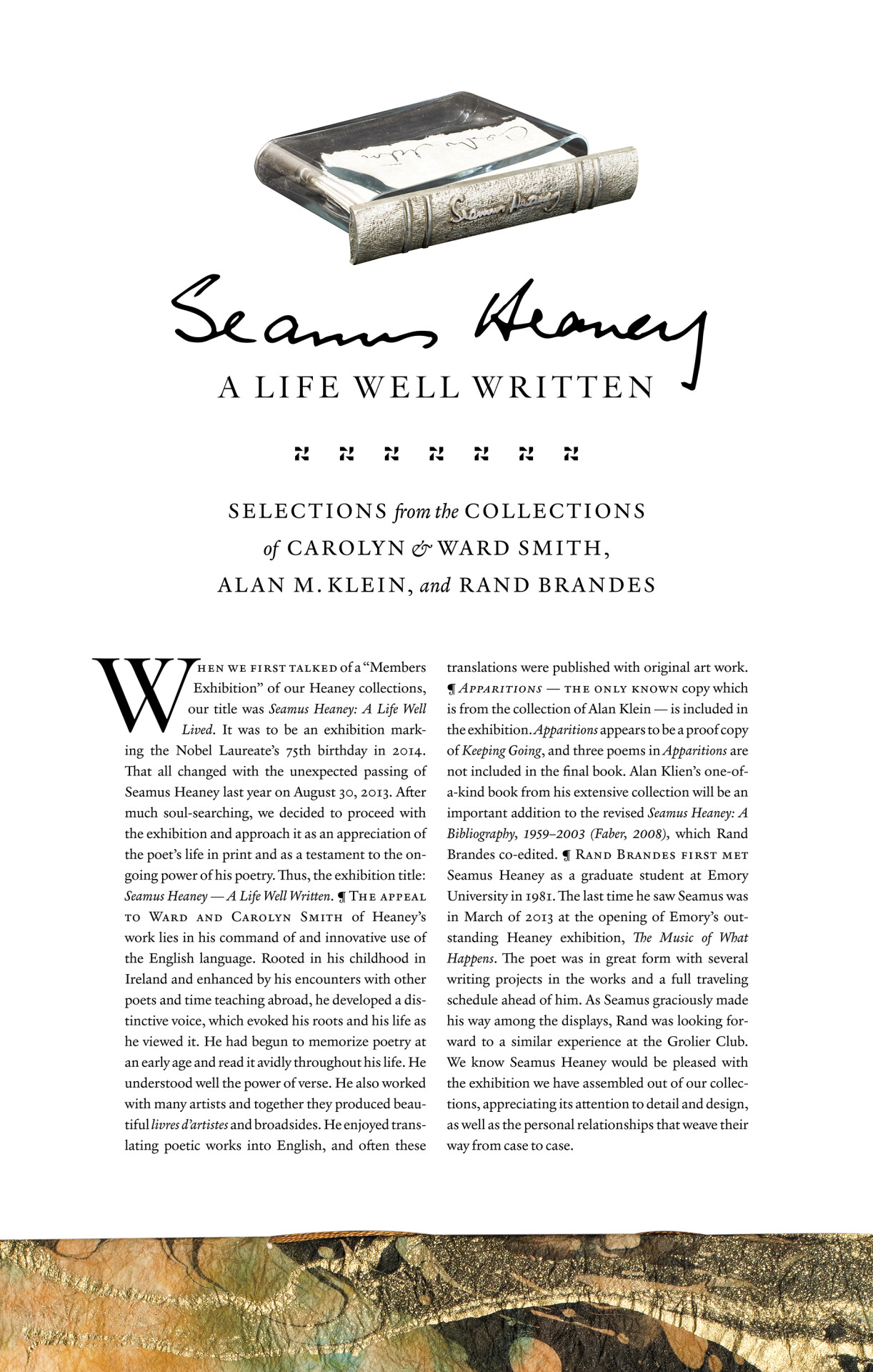 Seamus Heaney: A Life Well Written
